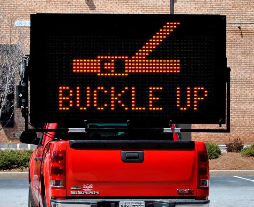 4'x 8' Truck Mounted Message Sign - Full Matrix Display - CMS-GP432Y - MS Foster