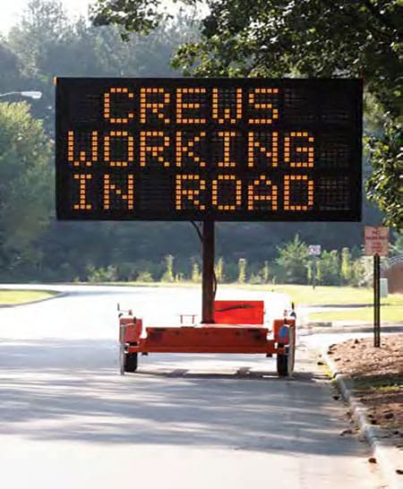 8' x 12' Message Sign - 3 Lines x 8 Characters - CMS-T331 - MS Foster