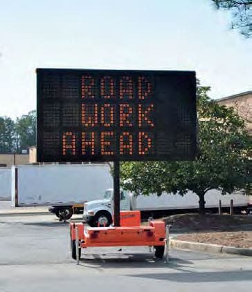 8' x 12' Message Sign - 3 Lines x 8 Characters - CMS-T331 - MS Foster