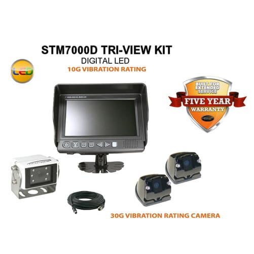 RearView Systems Commercial Duty 7" Three Camera Kit - STM7000DTVK - MS ...