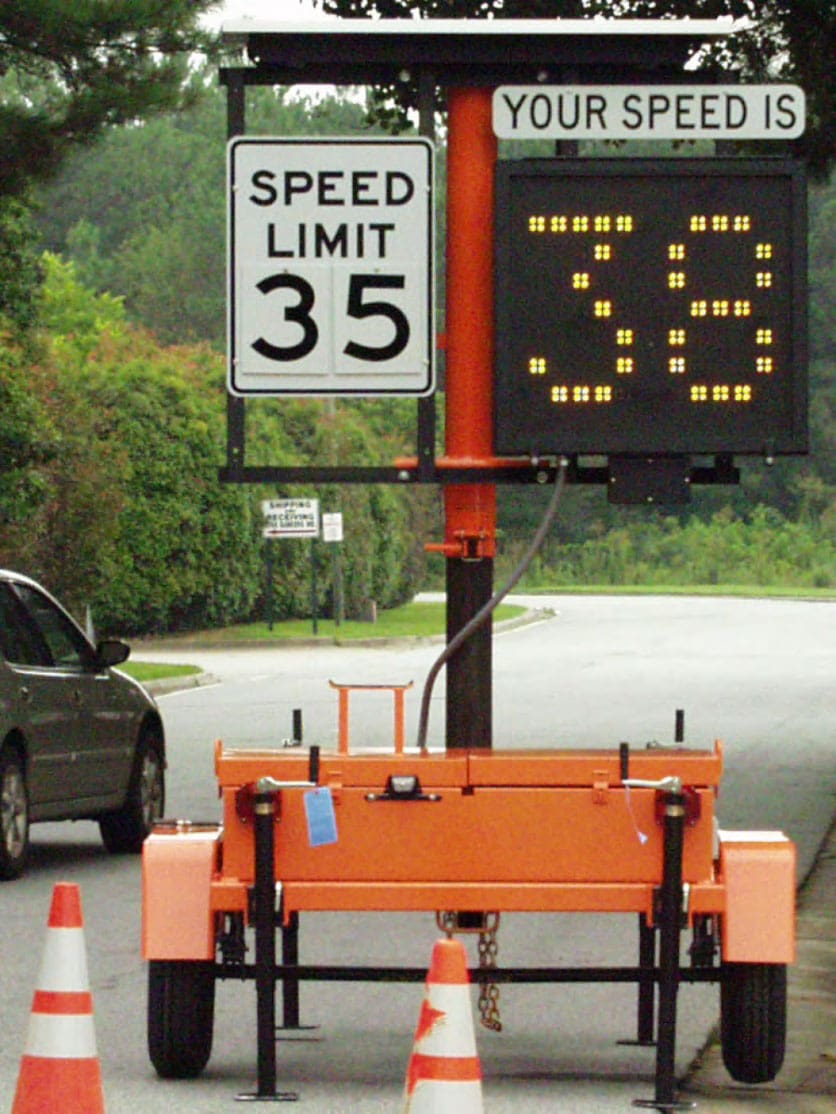 Trailer Mounted Radar Speed Sign - CMS-131T Digibrite - MS Foster