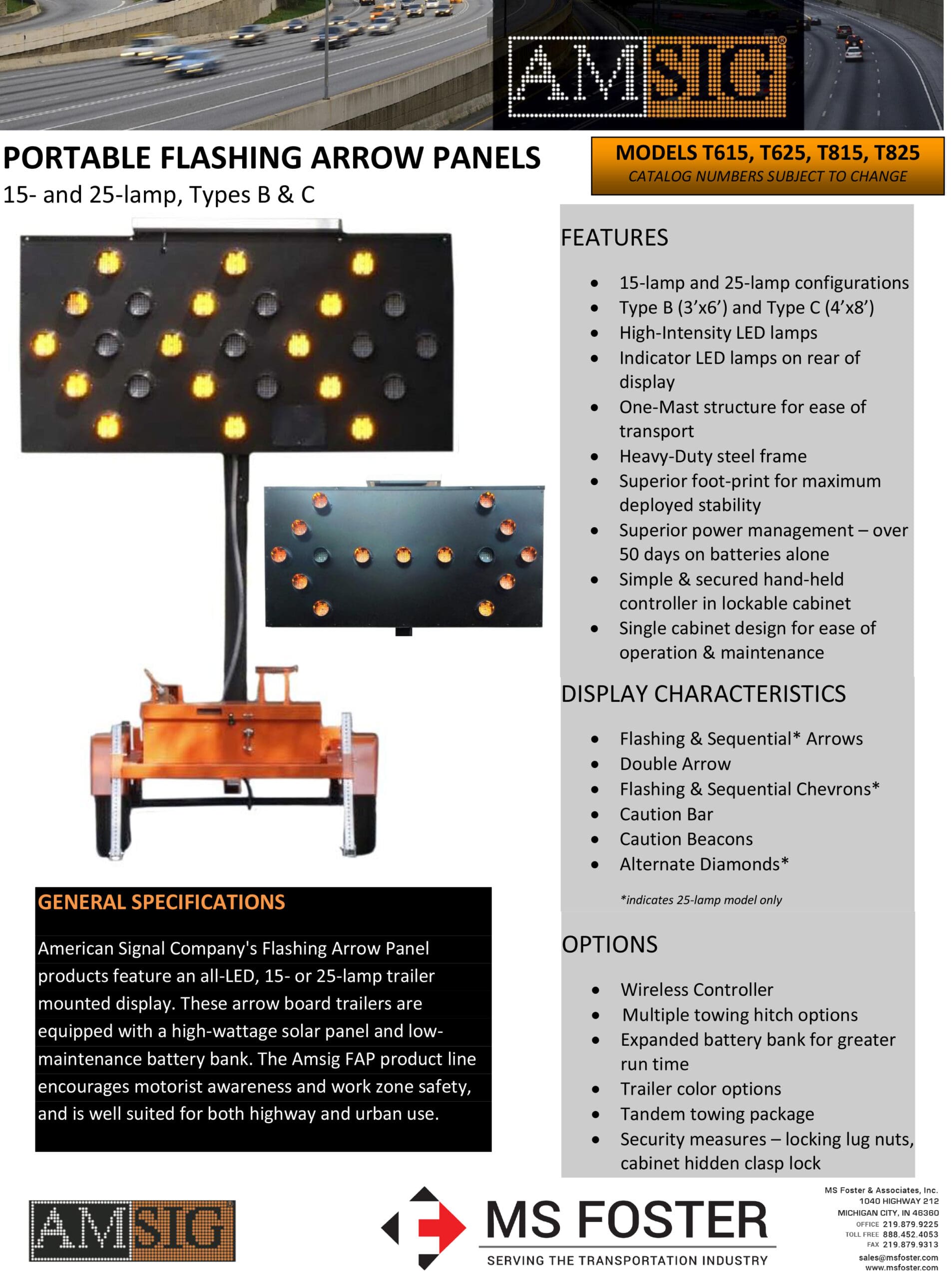 Portable Arrow Boards - MS Foster
